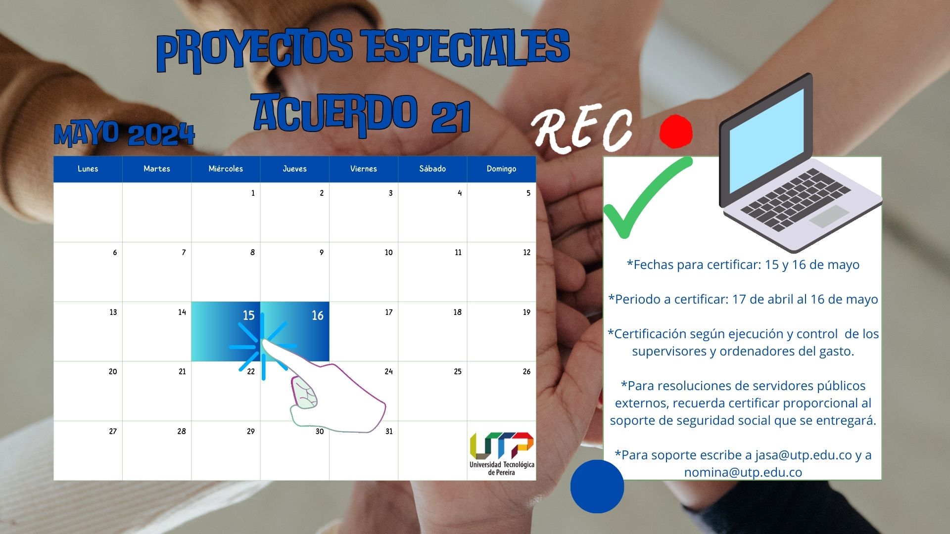 Fechas certificación de proyectos del Acuerdo 21 - Gestión de la ...